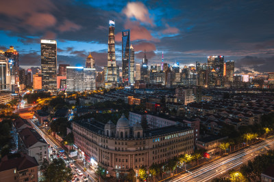 上海 陆家嘴 黄浦江 城市航拍 北上广 发展图片-正版图片素材下载-新片场素材